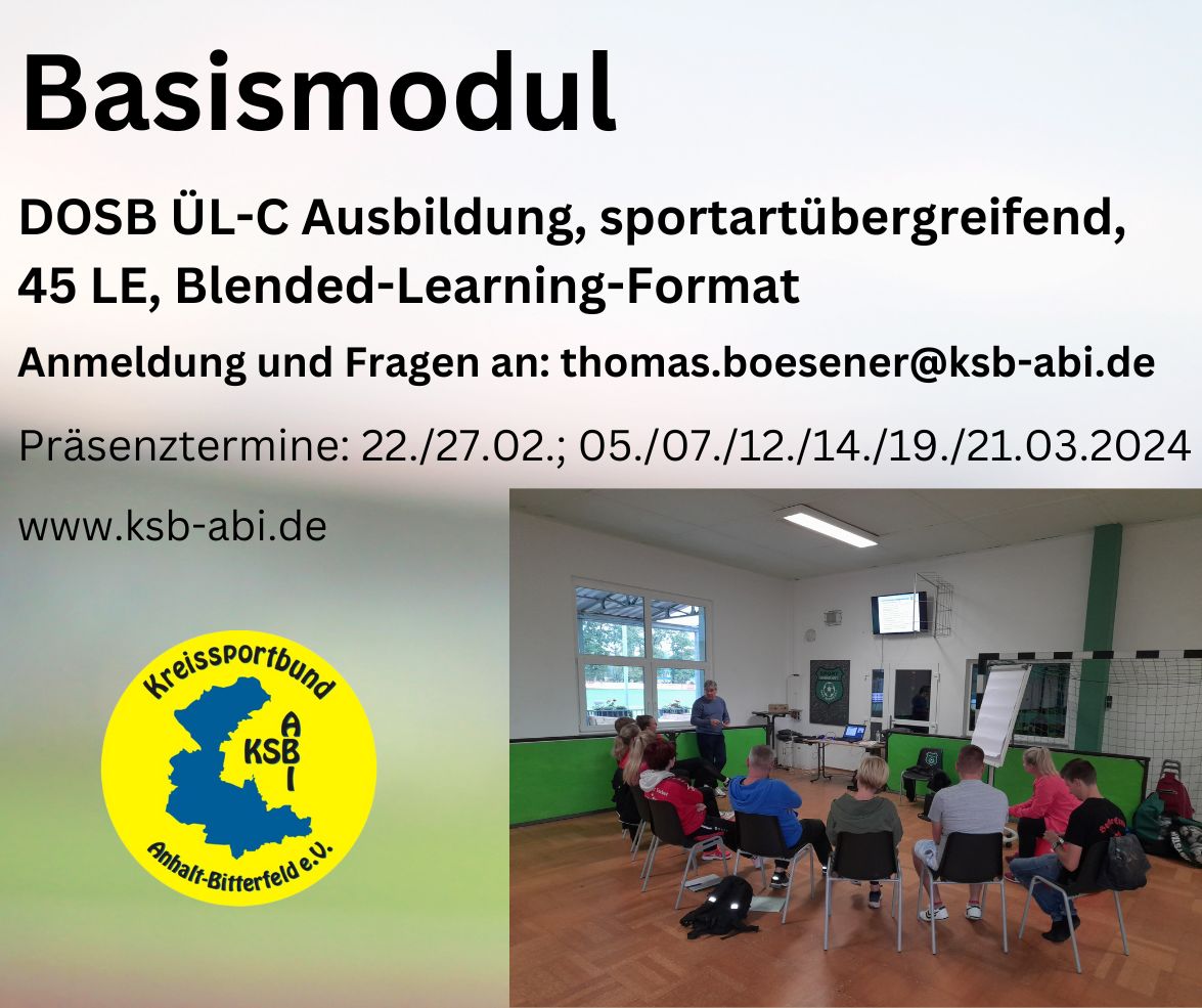 Basismodul – Kreissportbund Anhalt-Bitterfeld